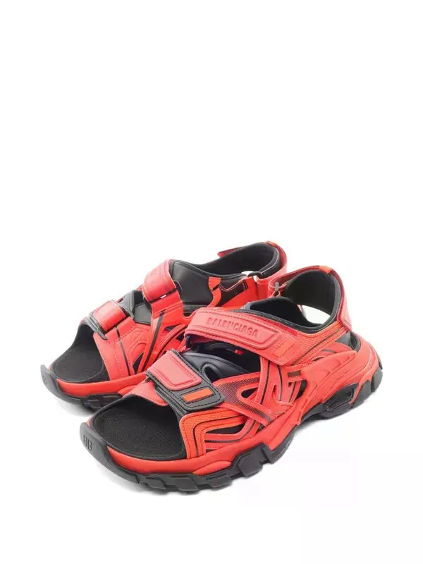 Balenciaga Track Touch-strap Sandals - Red