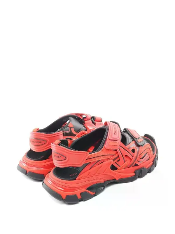 Balenciaga Track Touch-strap Sandals - Red