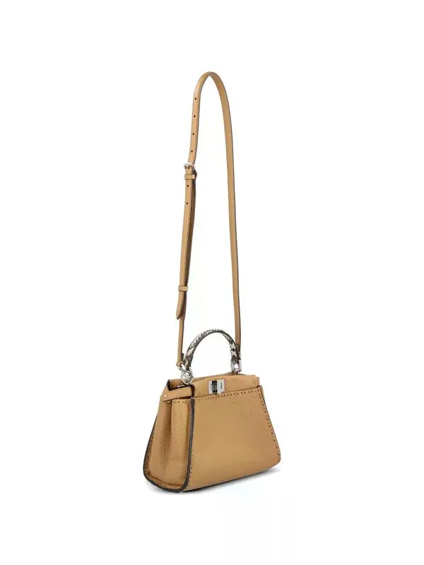 Fendi Mini Peekaboo Tote Bag - Neutrals