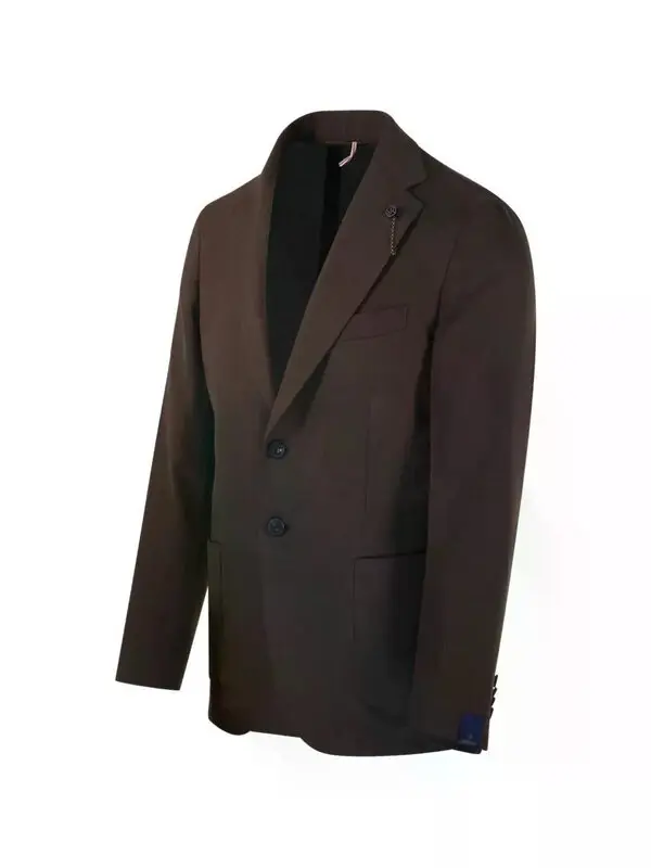 SANTANIELLO Chain-detail Single-breasted Blazer