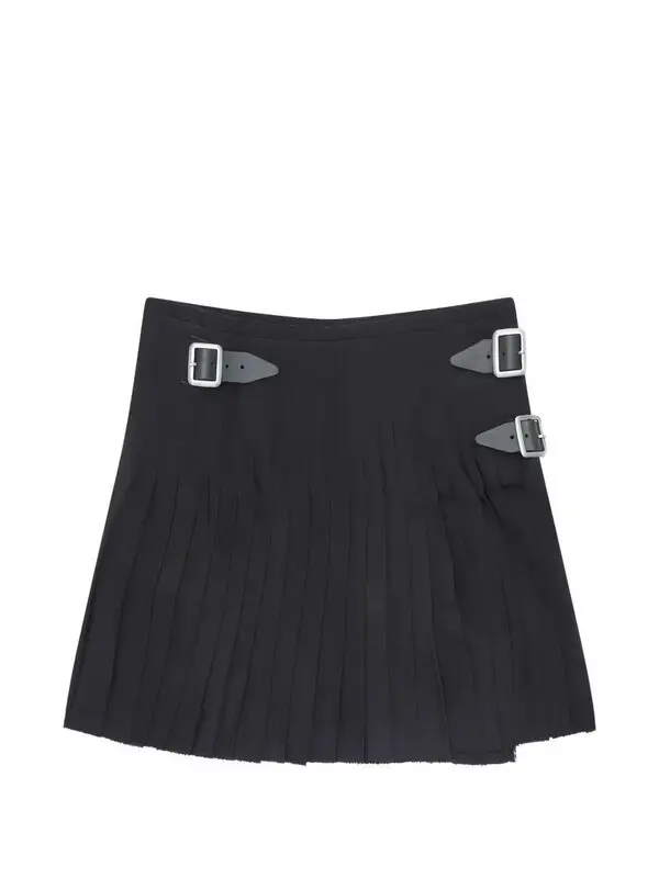 VIVIENNE WESTWOOD Pleated Mini Skirt With Buckle Fastening - Black