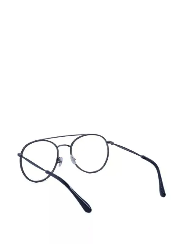 JIMMY CHOO Round Frame Double-bridge Glasses