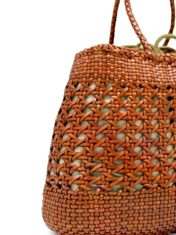 Donna Karan New York Woven Leather Shoulder Bag