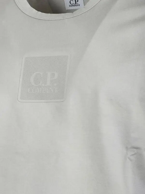 C.P. COMPANY Metropolis Logo-patch T-shirt - Grey
