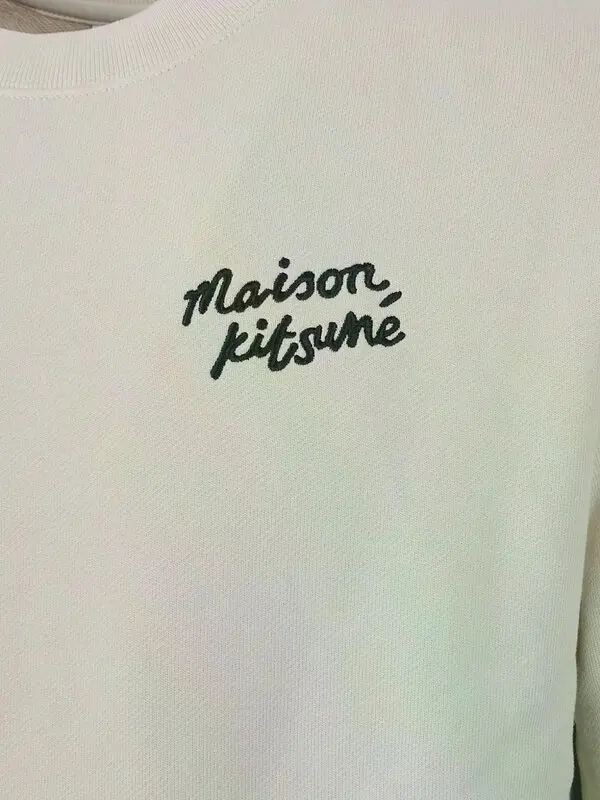 Maison Kitsuné Logo Embroidered Sweatshirt