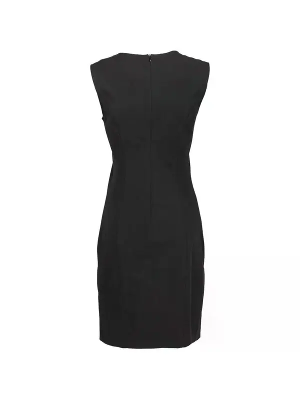 Moschino Embroidered Sleeveless Dress With Swarovski Crystal Embellishment
