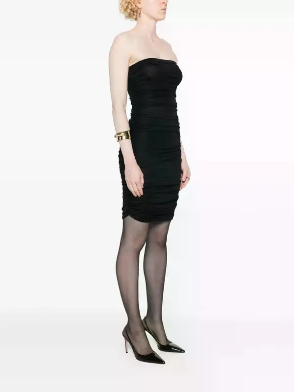 Saint Laurent Ruched Mini Dress