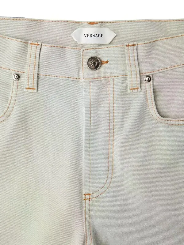 Versace Tapered Jeans With Medusa Hardware