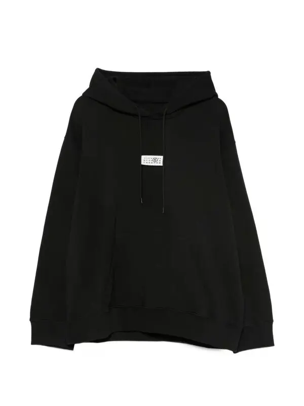 MAISON MARGIELA Logo-patch Hoodie - Black