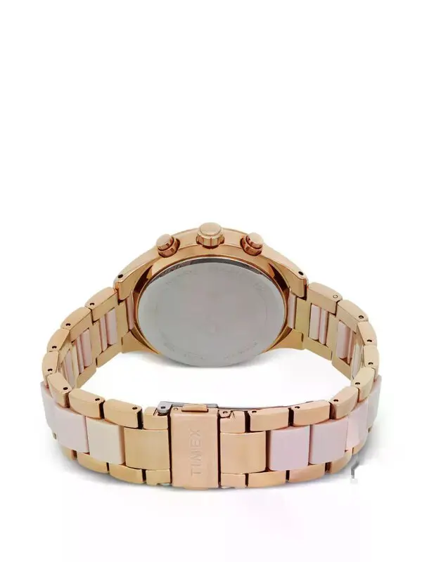 TIMEX Chronograph 38mm Watch With Rose Gold-tone Dial