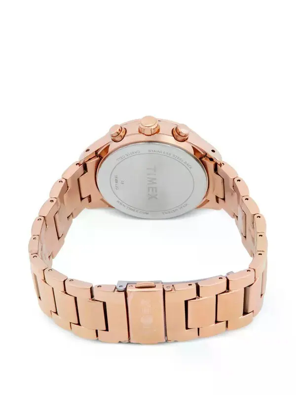 TIMEX 38mm Trend Chronograph Watch With Crystal-embellished Bezel