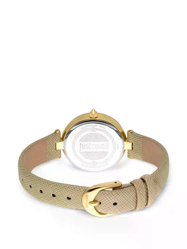 Just Cavalli Crystal-embellished Round Watch