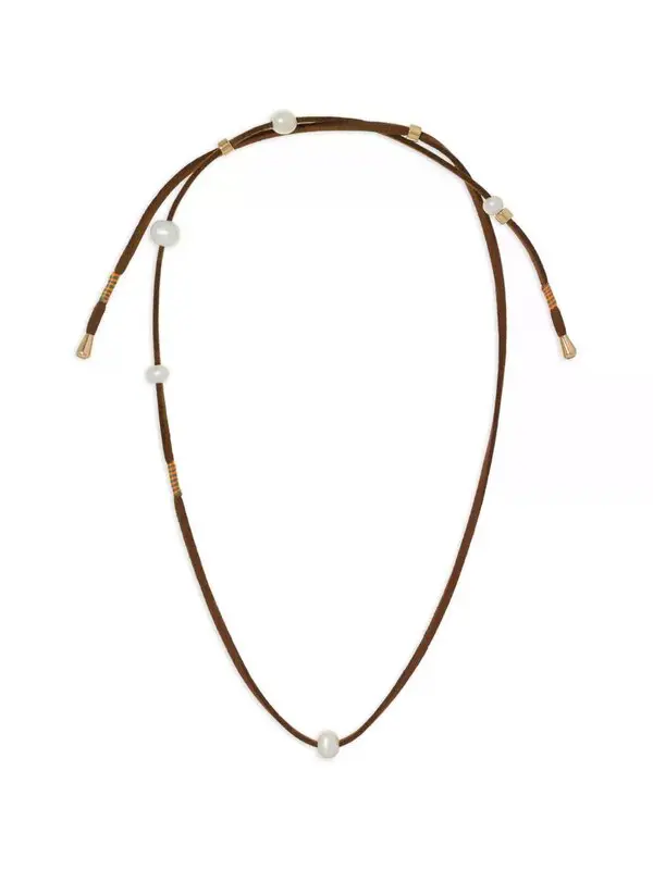 ROXANNE ASSOULIN Embellished Wrap Necklace - Brown