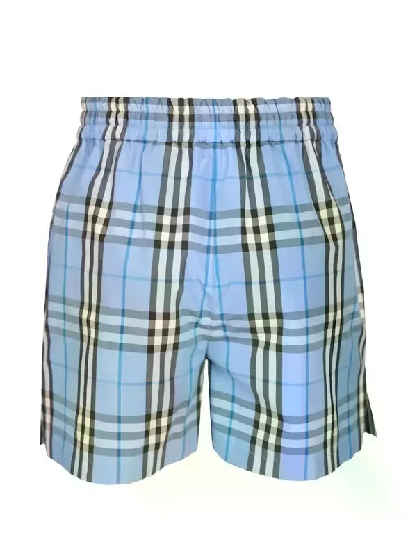 Burberry Check Print Drawstring Shorts