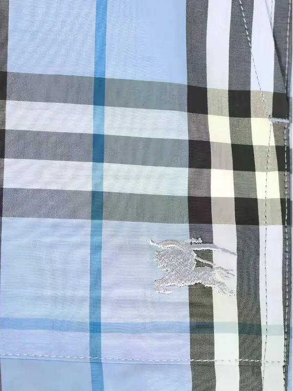 Burberry Check Print Drawstring Shorts