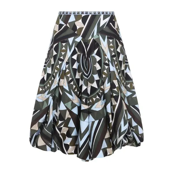 Emilio Pucci Silk Satin Balloon Pants - Multicolor