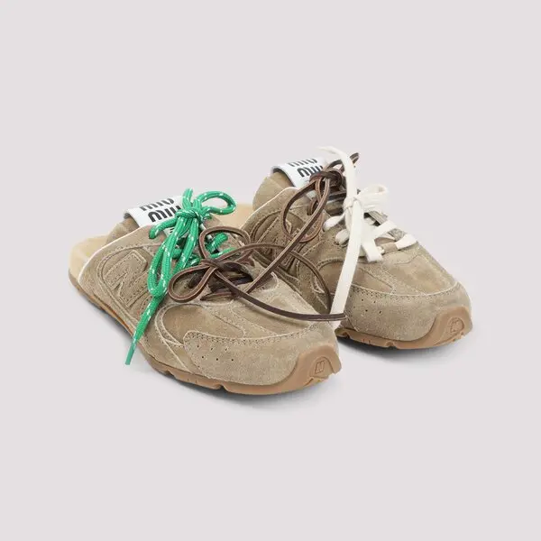 Miu Miu Calf Leather Mule Sneakers