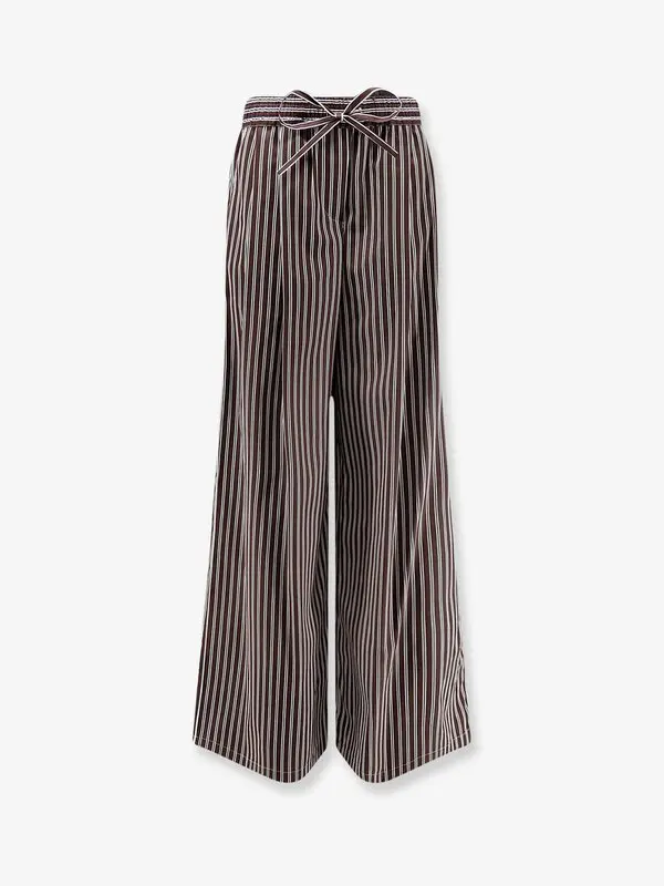 Dolce & Gabbana Striped Poplin Trousers - Multicolor