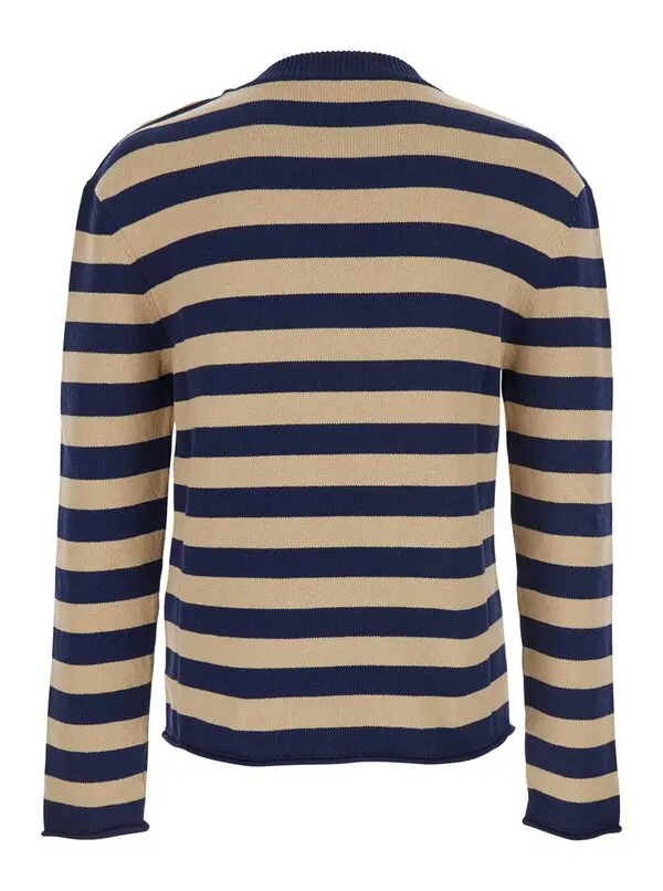 Balmain Wool Striped Crewneck Sweater - Multicolor