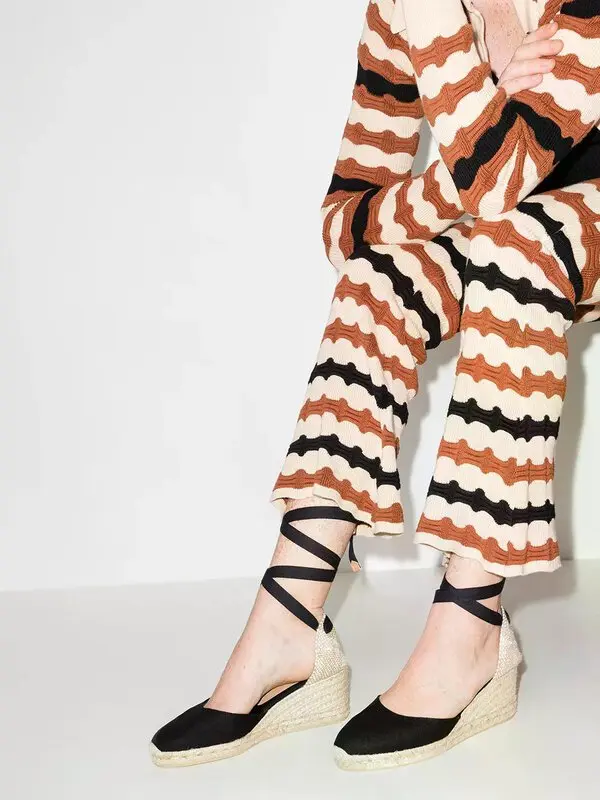 CastaÑer Carina Wedge Espadrilles With Tie Fastening