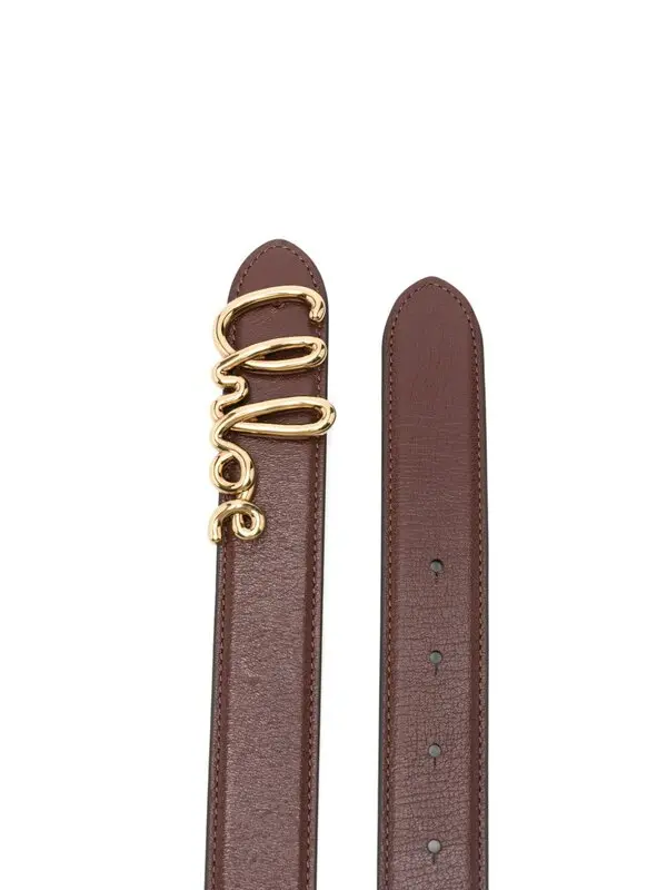 Chloé Iconic Leather Belt - Brown