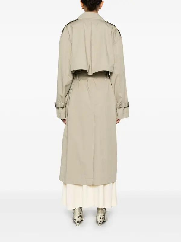 TOTEME Cotton Blend Trench Coat - Beige
