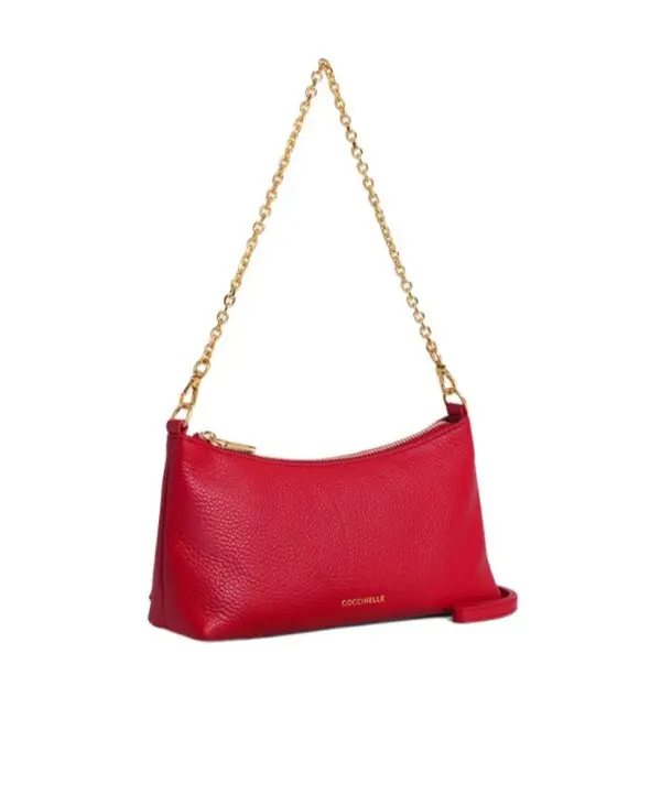 COCCINELLE Chain Strap Shoulder Bag - Scarlet