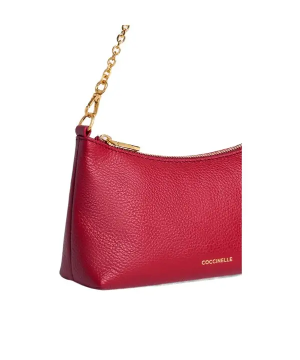 COCCINELLE Chain Strap Shoulder Bag - Scarlet