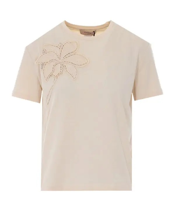 TWINSET Embroidered Floral T-shirt