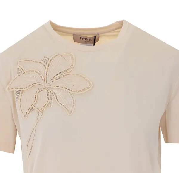 TWINSET Embroidered Floral T-shirt