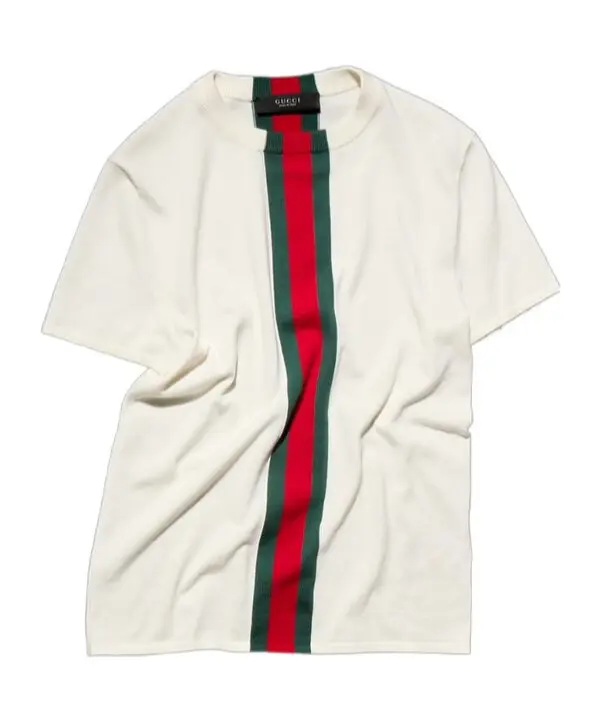 Gucci Stripe Detailed Crewneck T-shirt