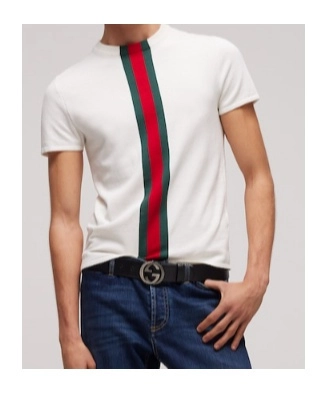 Gucci Stripe Detailed Crewneck T-shirt