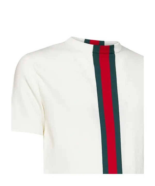 Gucci Stripe Detailed Crewneck T-shirt