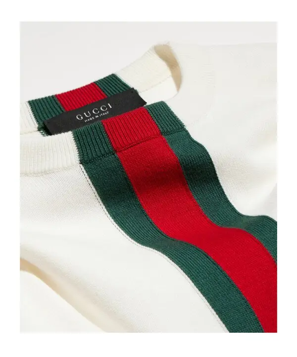 Gucci Stripe Detailed Crewneck T-shirt