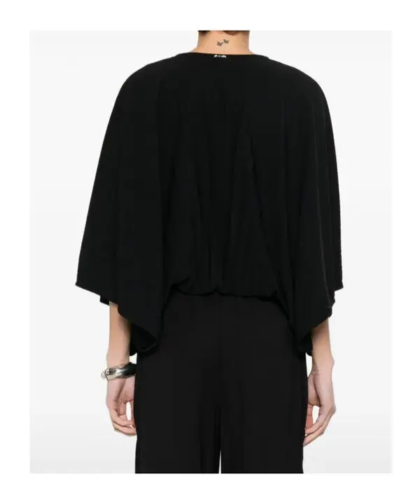 TWINSET Short Sleeve Gathered Cover-up