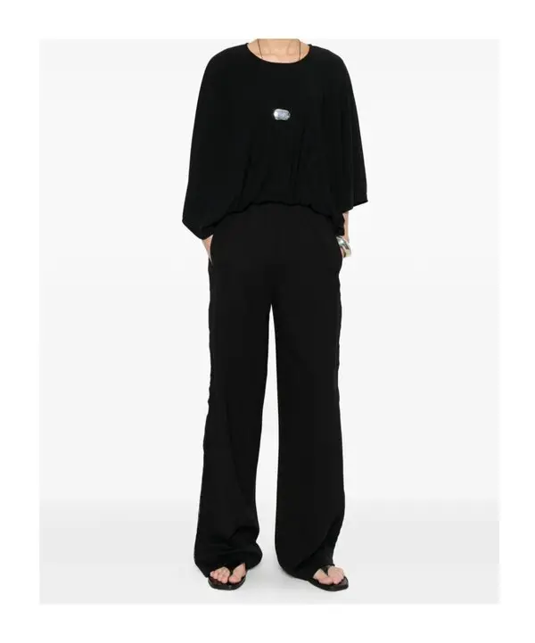 TWINSET Short Sleeve Gathered Cover-up