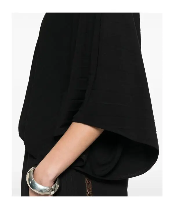 TWINSET Short Sleeve Gathered Cover-up
