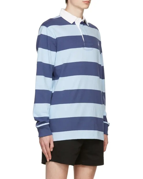 Polo Ralph Lauren Striped Long-sleeved Polo Shirt - Blue