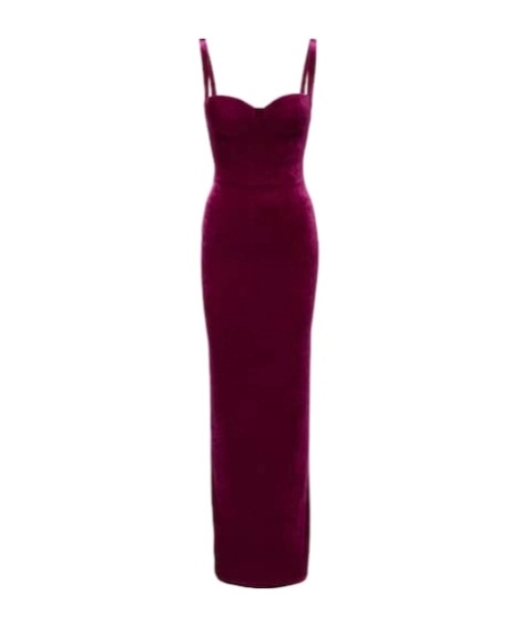 Balenciaga Velvet Gown - Red