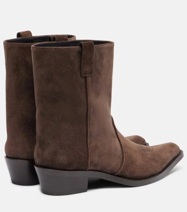 Khaite Clive 35 Suede Ankle Boots
