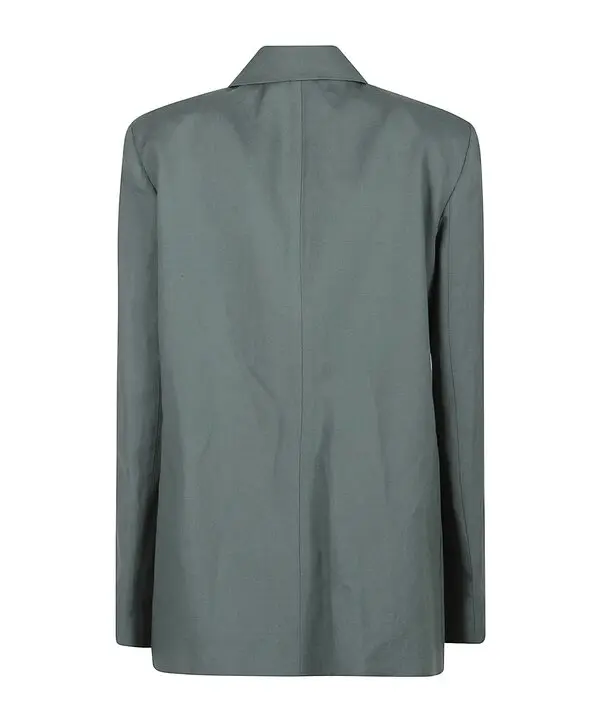 Patrizia Pepe Single-breasted Blazer With Buckle Detail - Algae Green