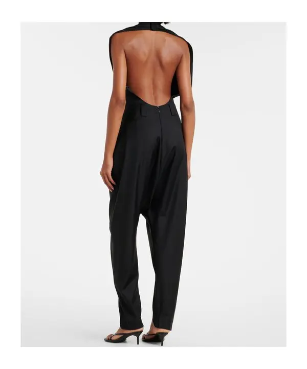 Coperni Halterneck Virgin Wool Jumpsuit