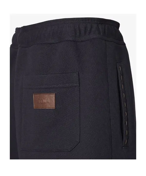 Fendi Logo-patch Drawstring Bermuda Shorts