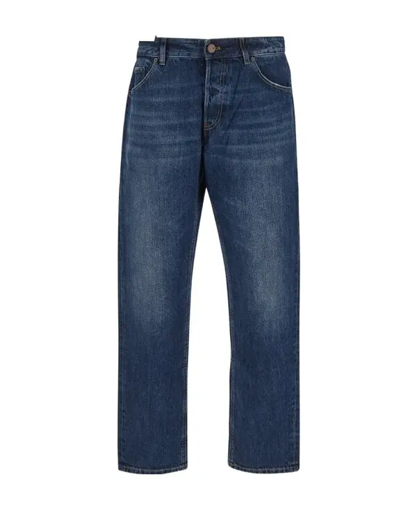 PT TORINO Logo-patch Straight-leg Jeans