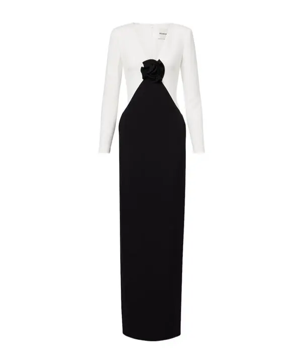 Roland Mouret Floral Appliqué Gown