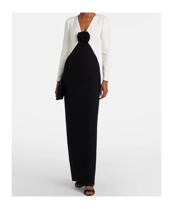 Roland Mouret Floral Appliqué Gown