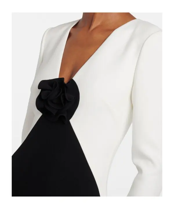 Roland Mouret Floral Appliqué Gown