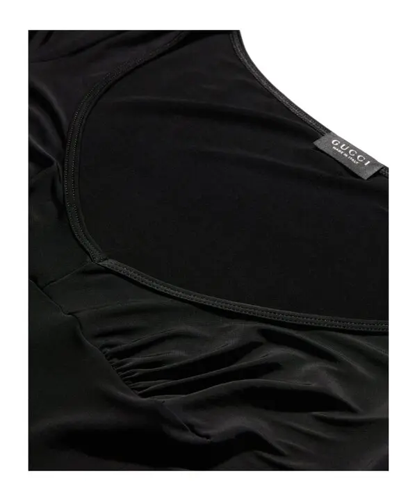 Gucci Viscose Jersey Deep V-neck T-shirt