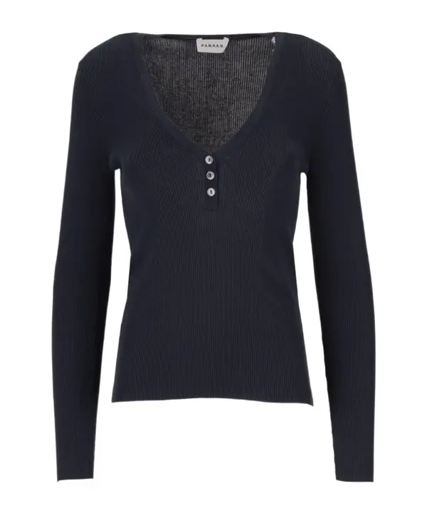 P.a.r.o.s.h Ribbed Long Sleeve Top