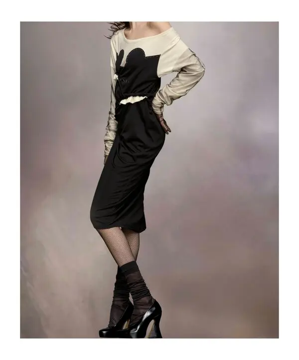 MAISON MARGIELA Patchwork Long-sleeve Dress